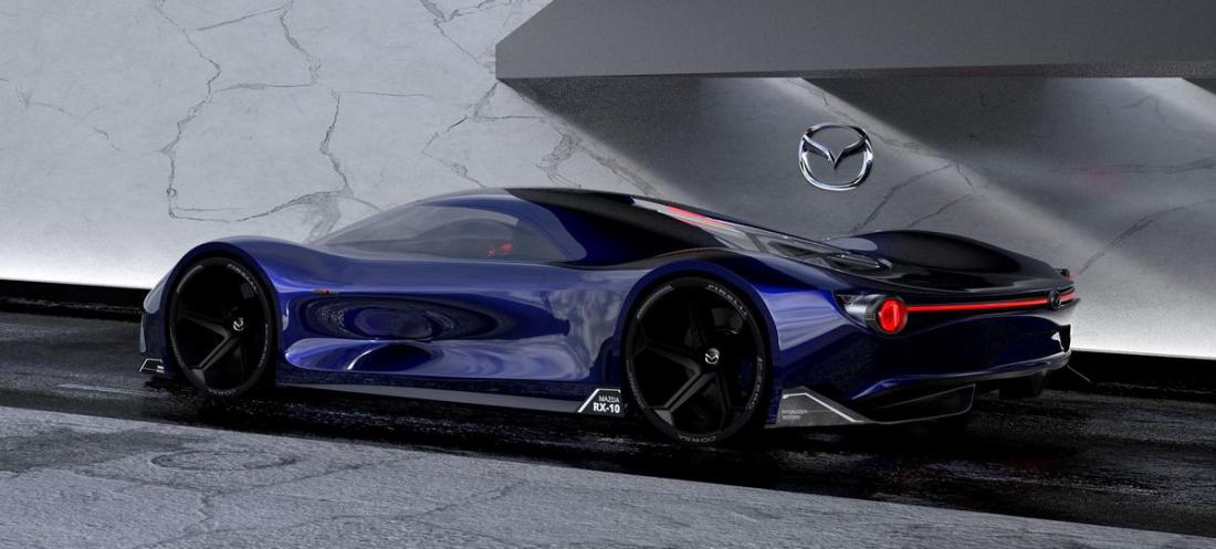 Mazda RX-10 Vision Longtail: Un hiperauto que quiere llegar a 1.030 hp