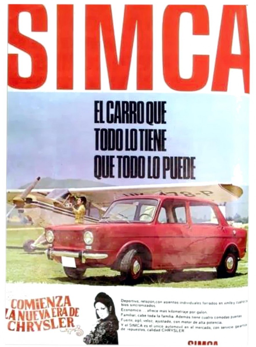 "Su próximo carro" (1969): El aspiracional debut del Simca 1000 en Colombia