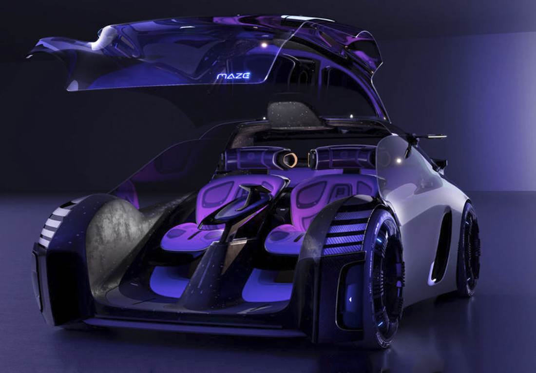 Como salido de un videojuego: así es el nuevo concept car MG Maze