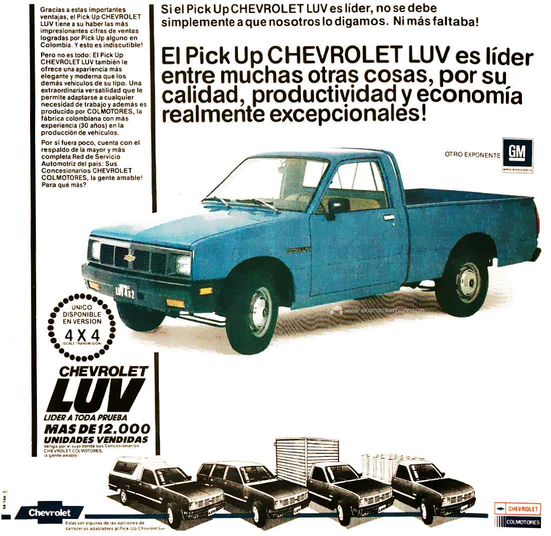 Chevrolet LUV, la pick-up pionera que por años ostentó "la fuerza de un ...