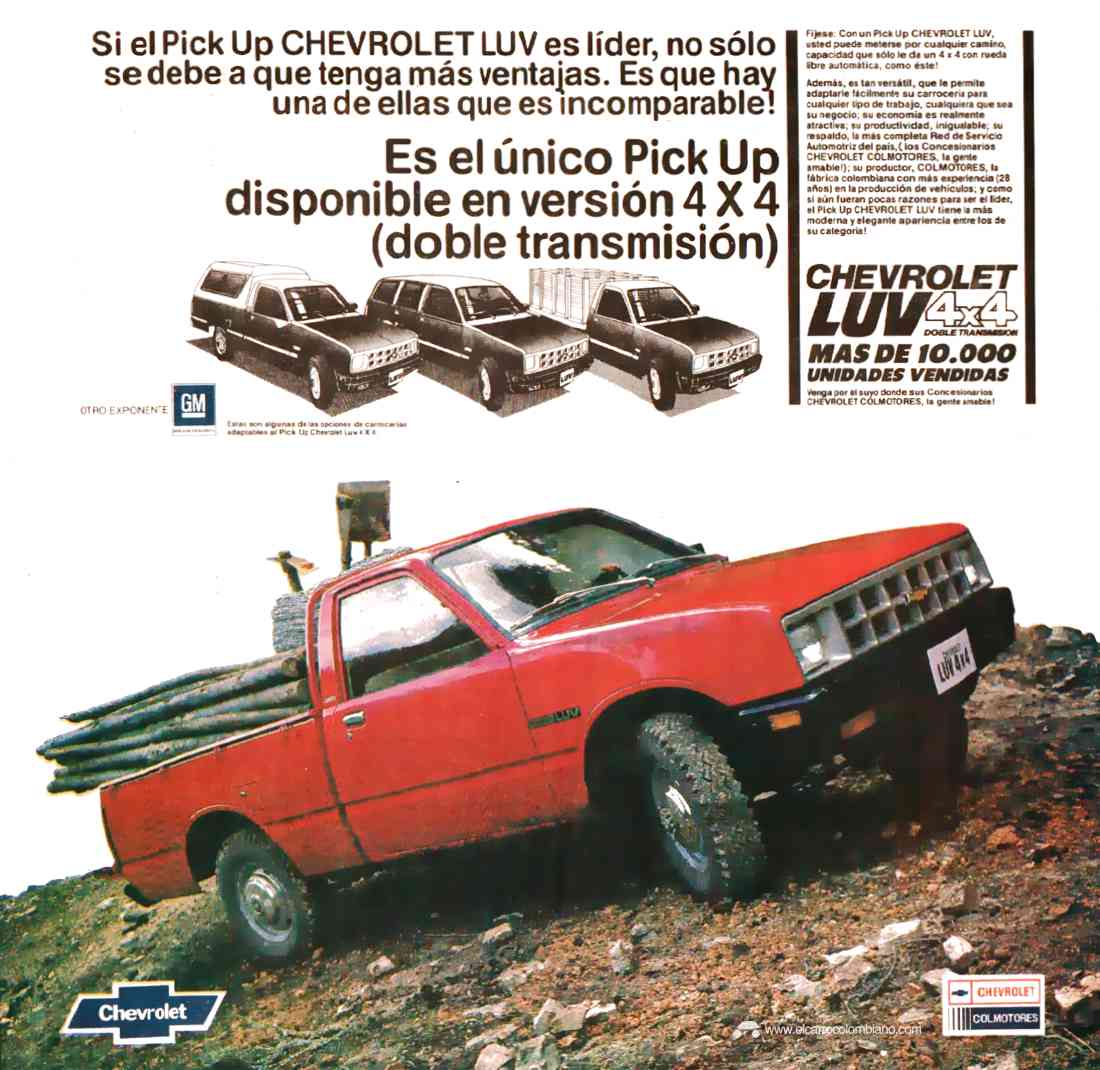 Chevrolet LUV, la pick-up pionera que por años ostentó "la fuerza de un ...