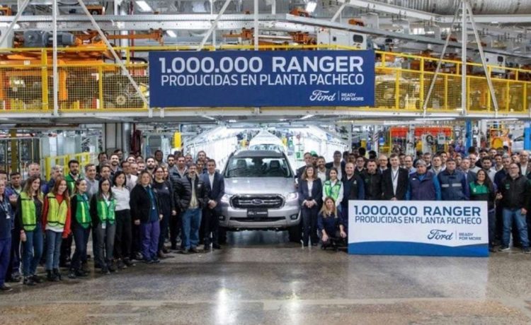 Ford Ranger ya llegó a un millón de unidades producidas en Sudamérica