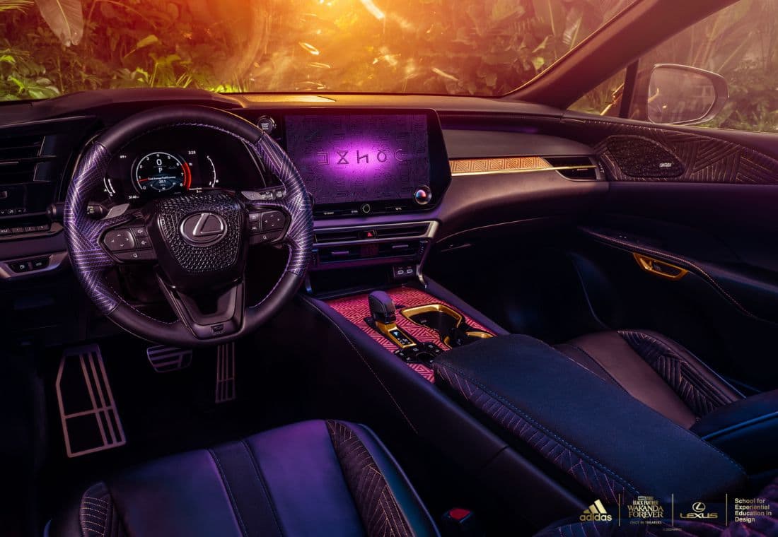 Lexus RX 500h Vibe-Branium, inspirada en 'Black Panther' y diseñada por ...