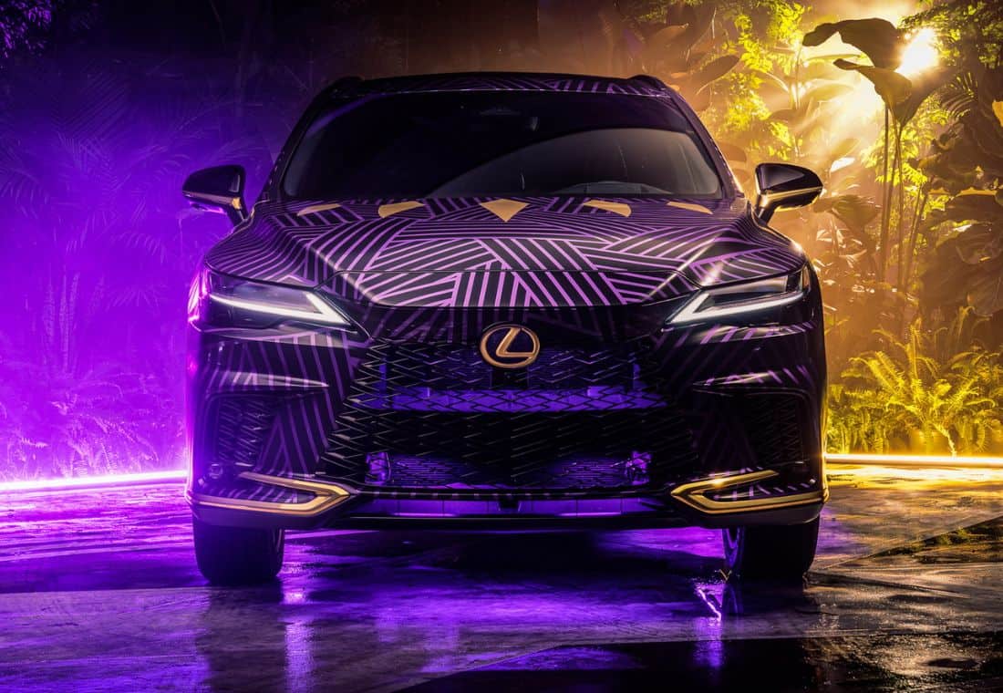 Lexus RX 500h Vibe-Branium, inspirada en 'Black Panther' y diseñada por ...