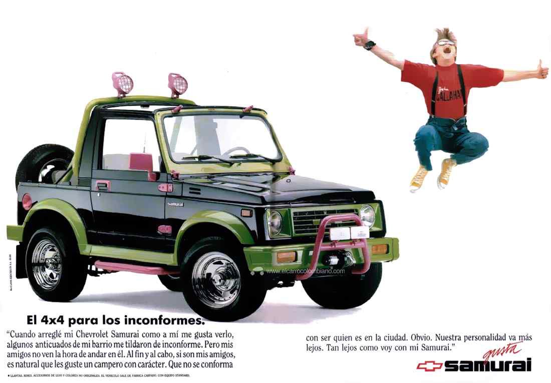Chevrolet Samurai podía ser un campero de trocha, o un Dálmata rodante