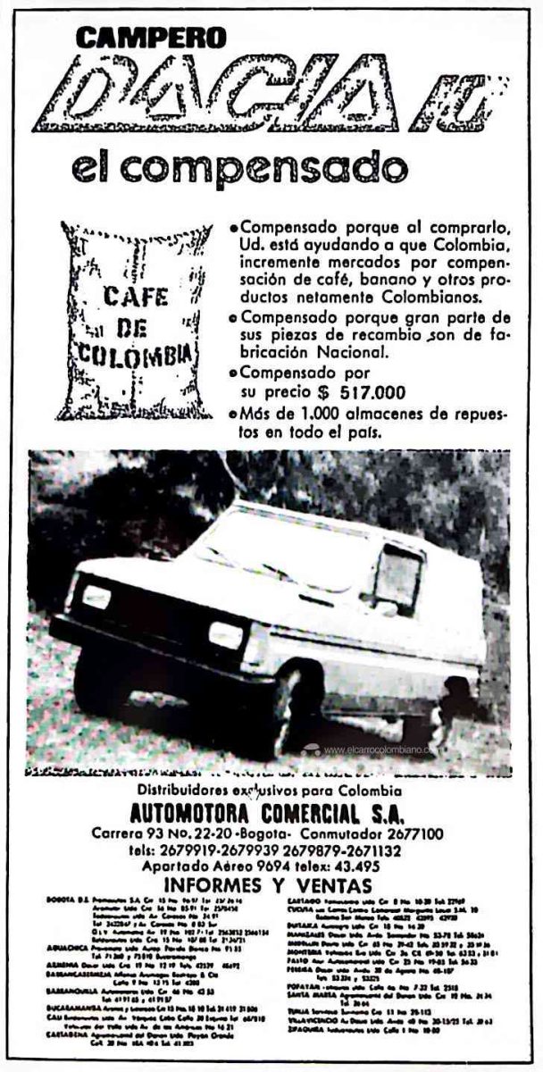 El 'hermano campero' del Renault 12 (antecesor de Duster) en Colombia