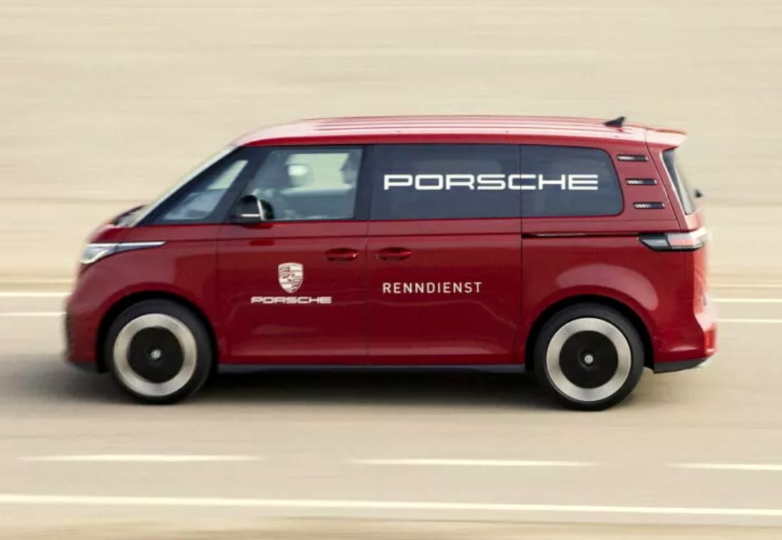 Volkswagen ID.Buzz vuelve a ser un Porsche Renndienst, como lo hizo su ...