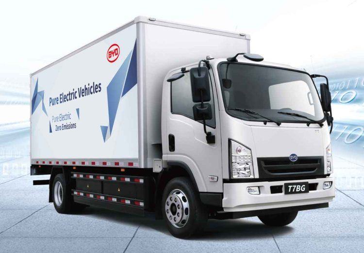 BYD anuncia tres nuevos camiones eléctricos de carga para Colombia